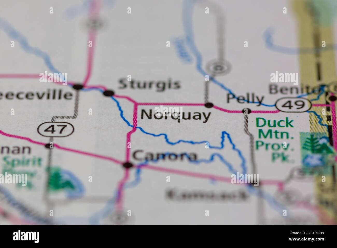 Norquay map hi-res stock photography and images - Alamy