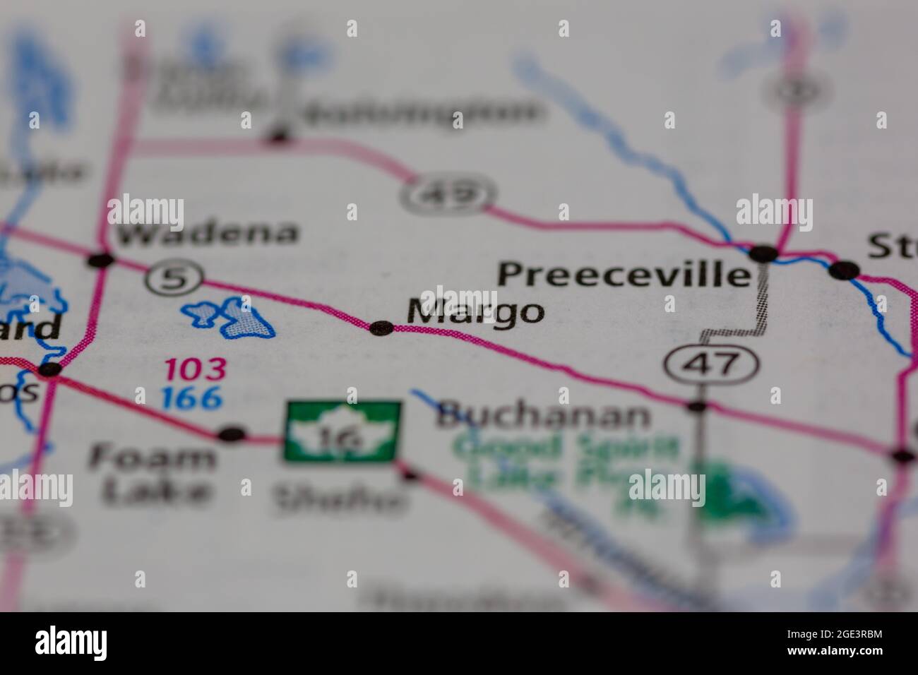 Map of margo saskatchewan hi-res stock photography and images - Alamy