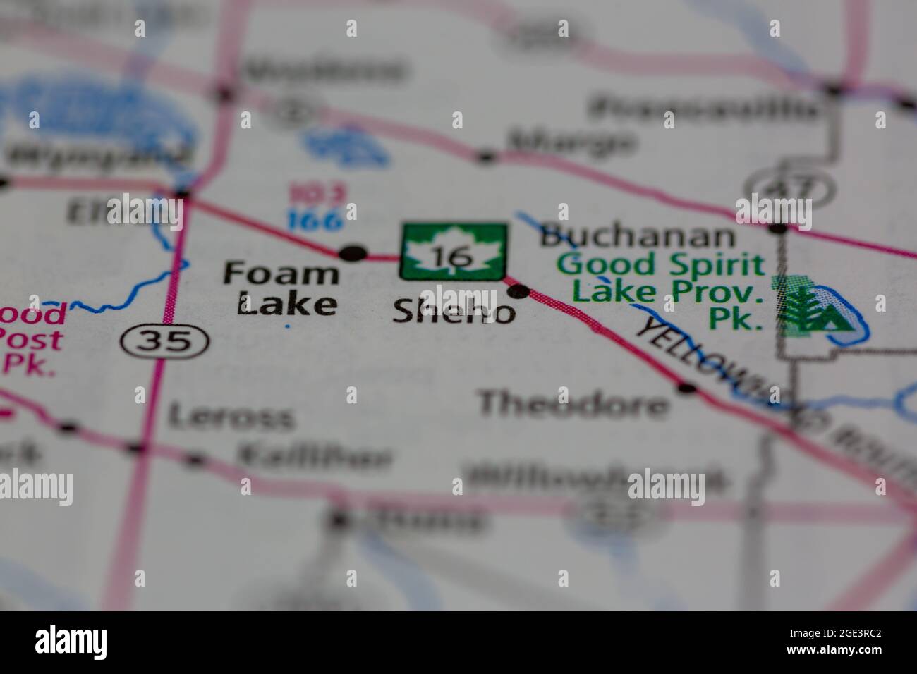 Map of sheho saskatchewan hi-res stock photography and images - Alamy