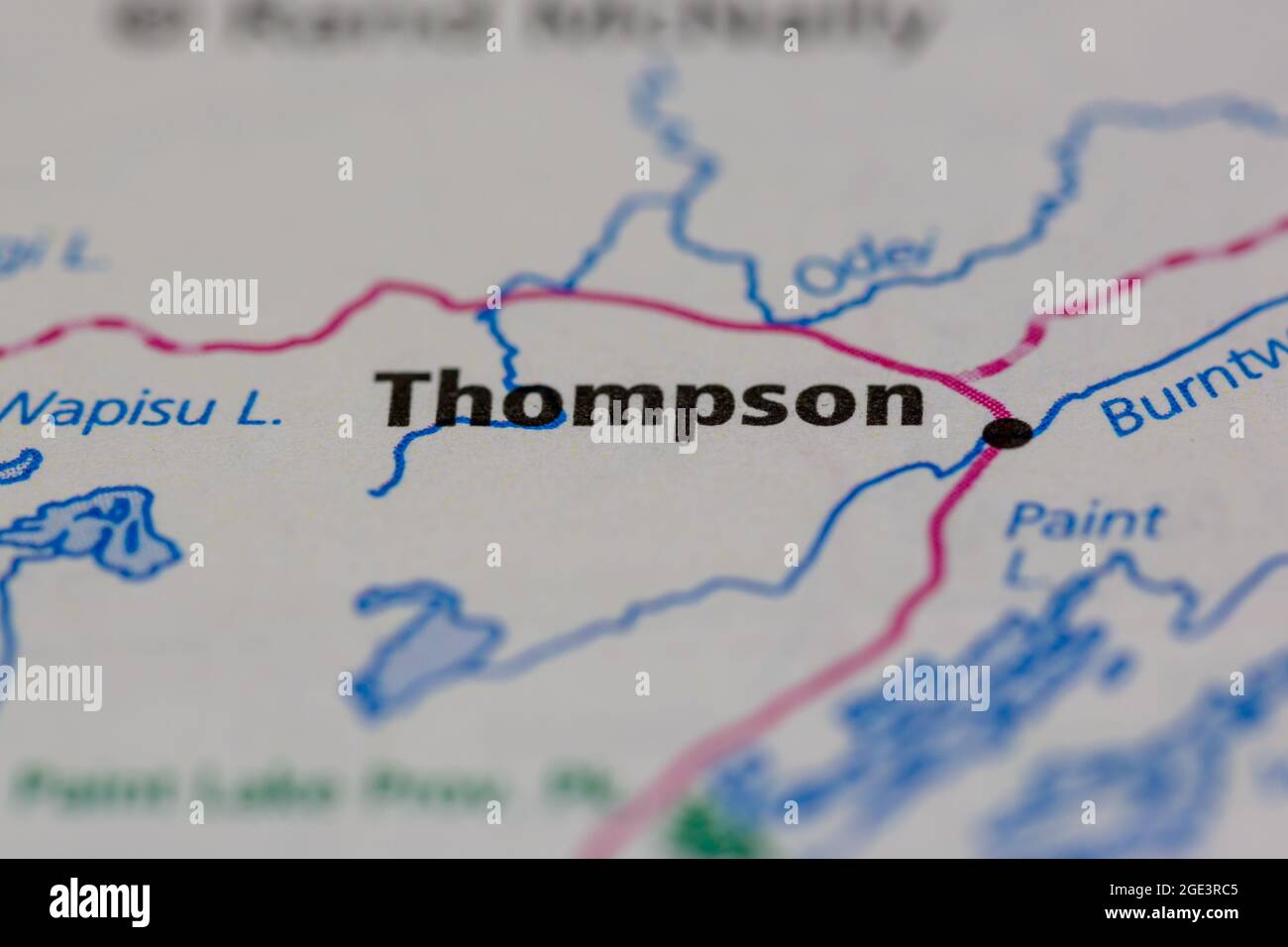 Map of thompson saskatchewan hi-res stock photography and images - Alamy