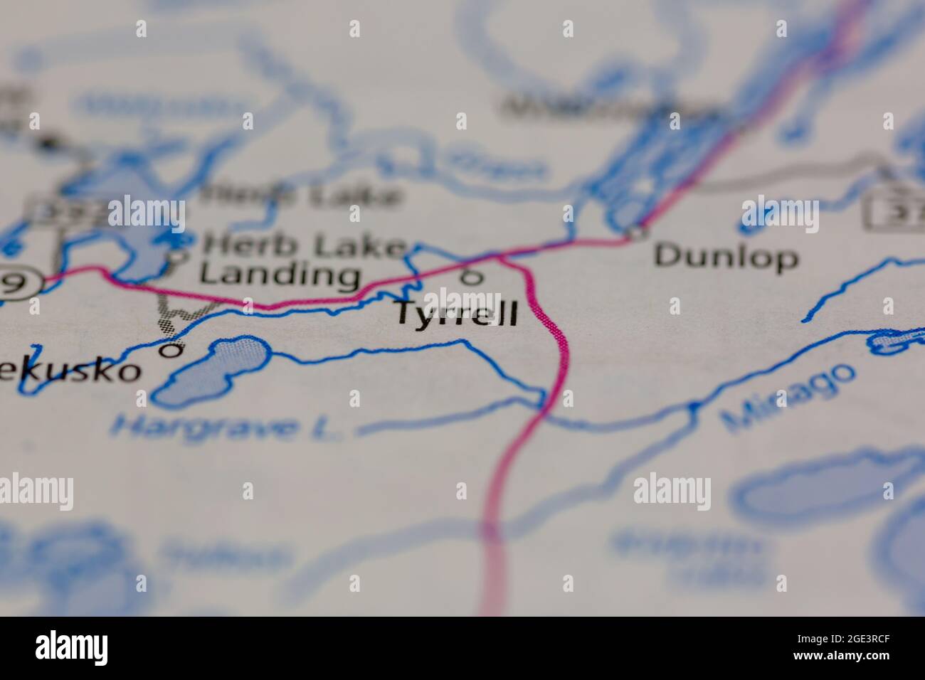 Map of tyrrell saskatchewan hi-res stock photography and images - Alamy