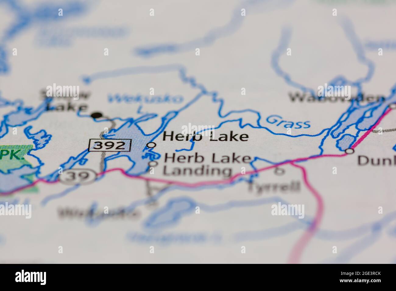 Map of herb lake saskatchewan hi-res stock photography and images - Alamy
