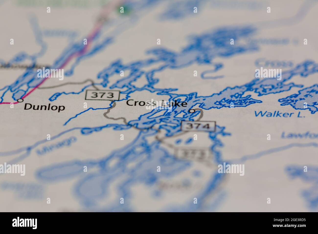 Cross lake saskatchewan map hi-res stock photography and images - Alamy