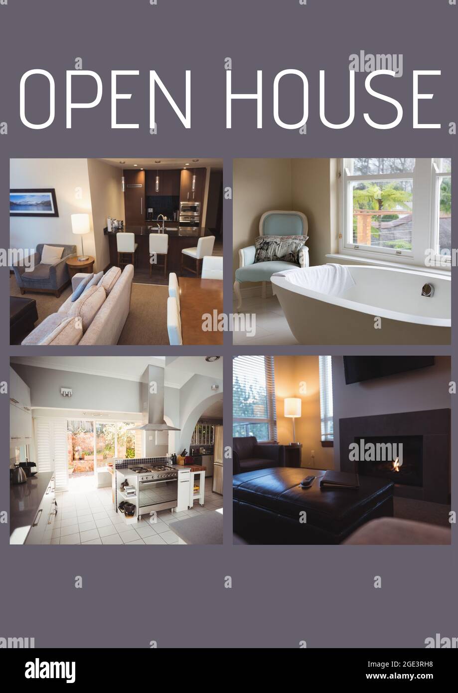 Open concept room interiors home hi-res stock photography and images ...