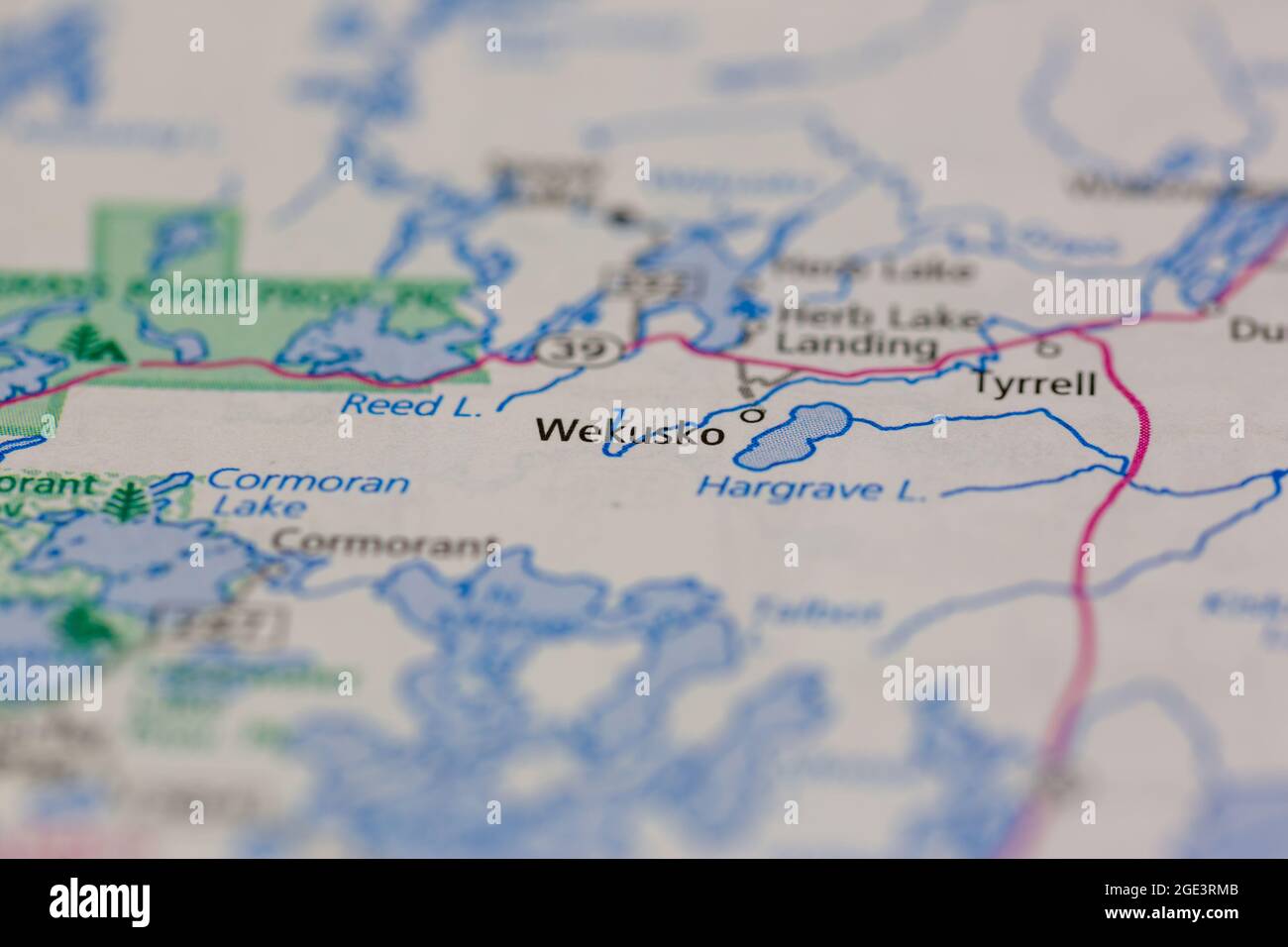 Map of wekusko hi-res stock photography and images - Alamy