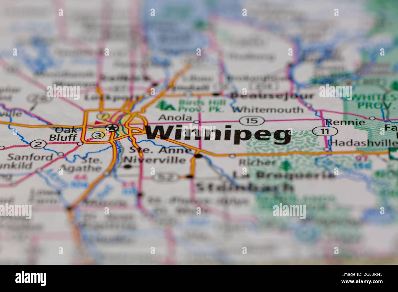 Winnipeg on a map hi-res stock photography and images - Alamy