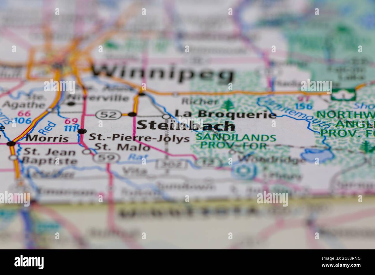 Steinbach saskatchewan map hi-res stock photography and images - Alamy