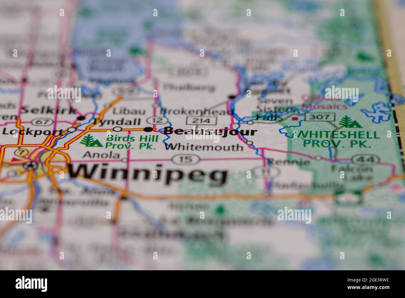 Map of beausejour hi-res stock photography and images - Alamy