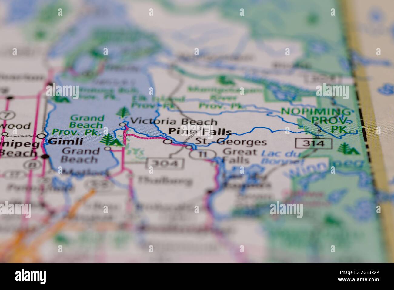 Map of pine falls hi-res stock photography and images - Alamy