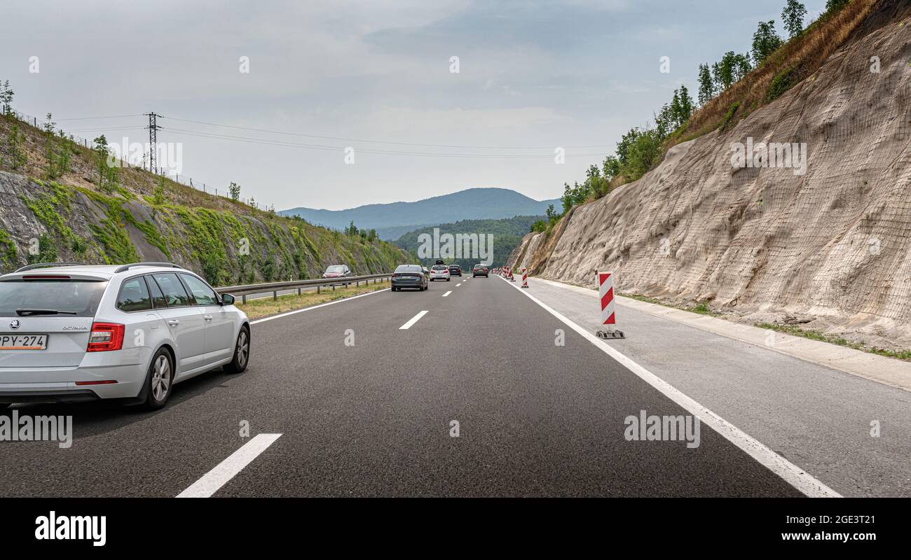Cars are driving on the expressway or autobahn Stock Photo - Alamy
