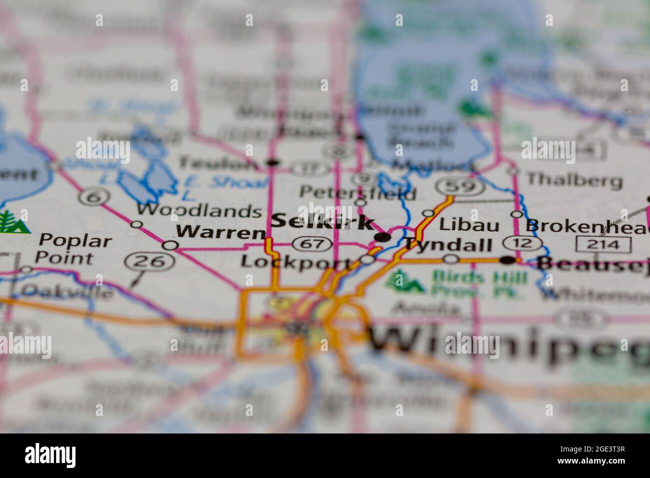 Selkirk saskatchewans map hi-res stock photography and images - Alamy