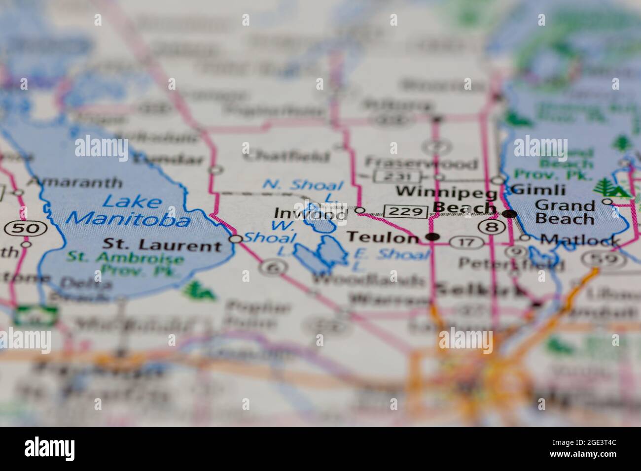 Map of inwood saskatchewan hi-res stock photography and images - Alamy