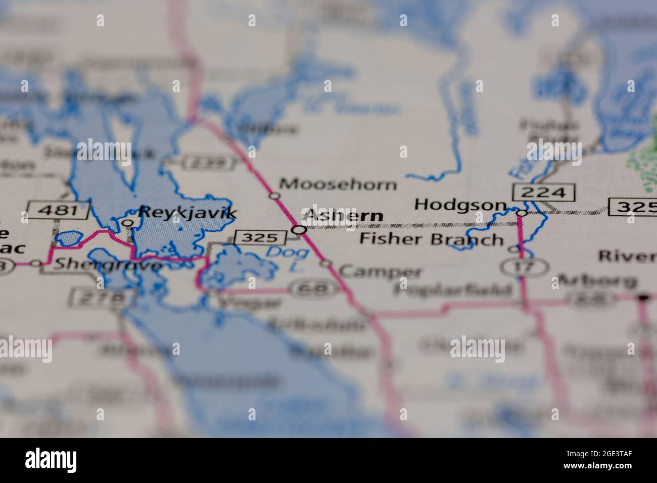 Ashern map hi-res stock photography and images - Alamy