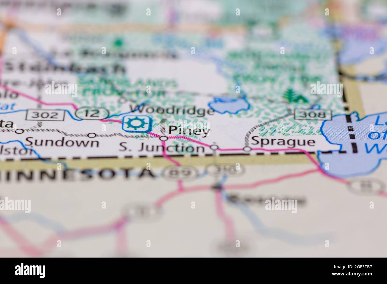 Map of piney saskatchewan hi-res stock photography and images - Alamy