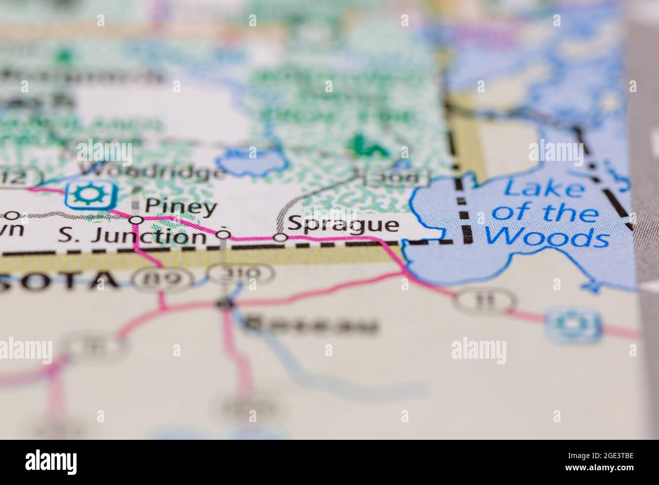 Sprague saskatchewan map hi-res stock photography and images - Alamy