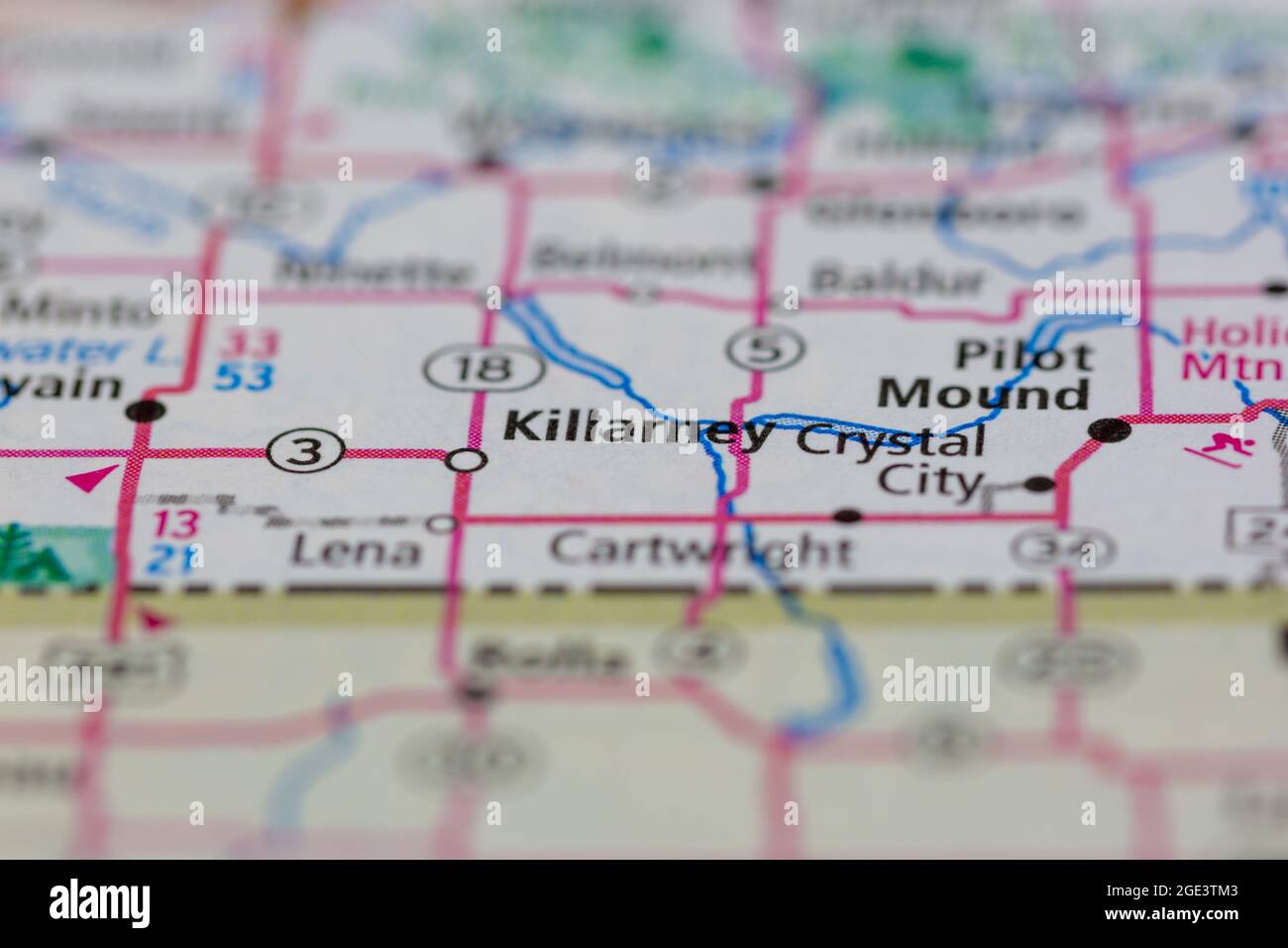 Killarney saskatchewan map hi-res stock photography and images - Alamy