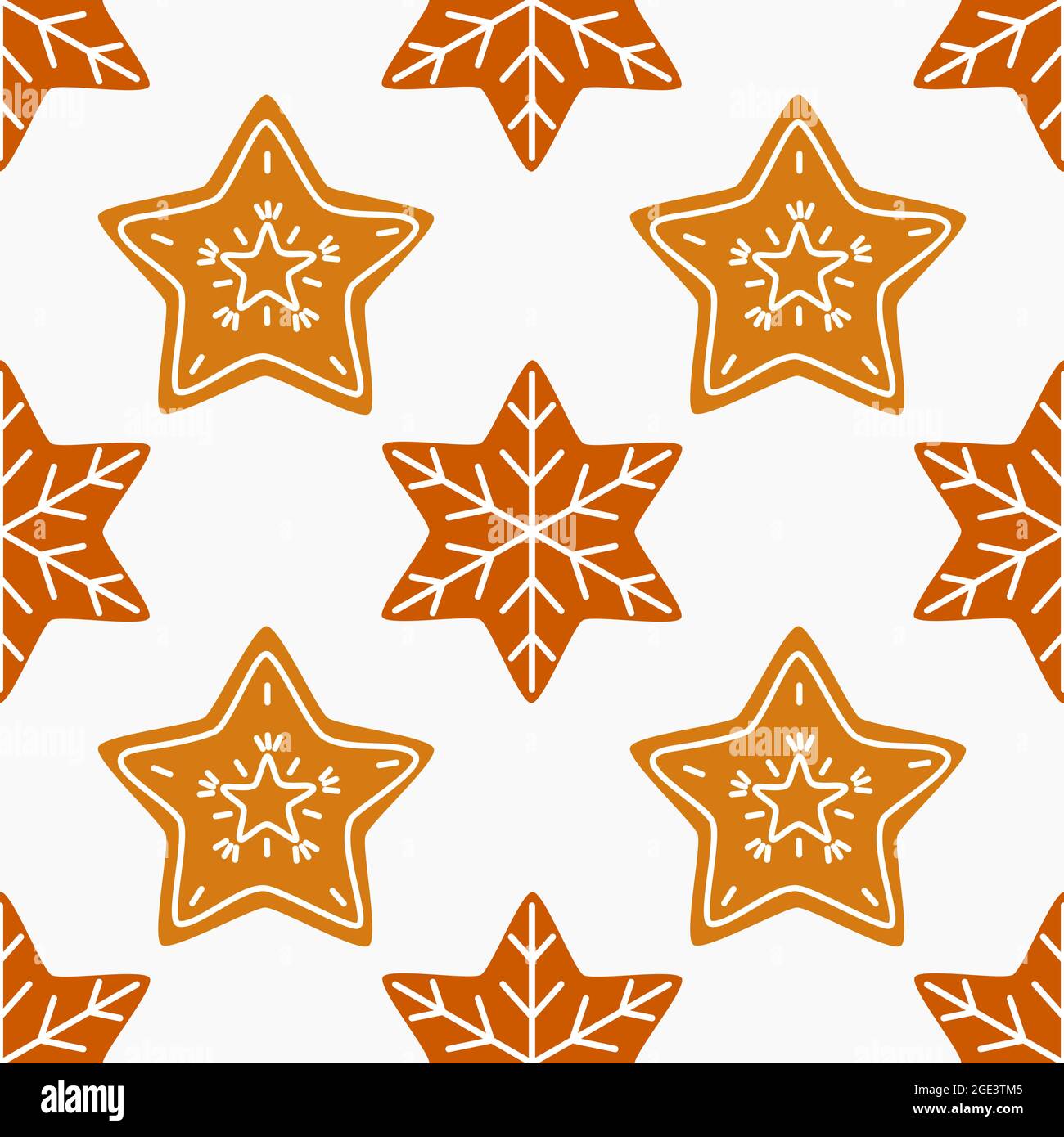 Seamless texture christmas gingerbread cookies Stock Vector Images - Alamy