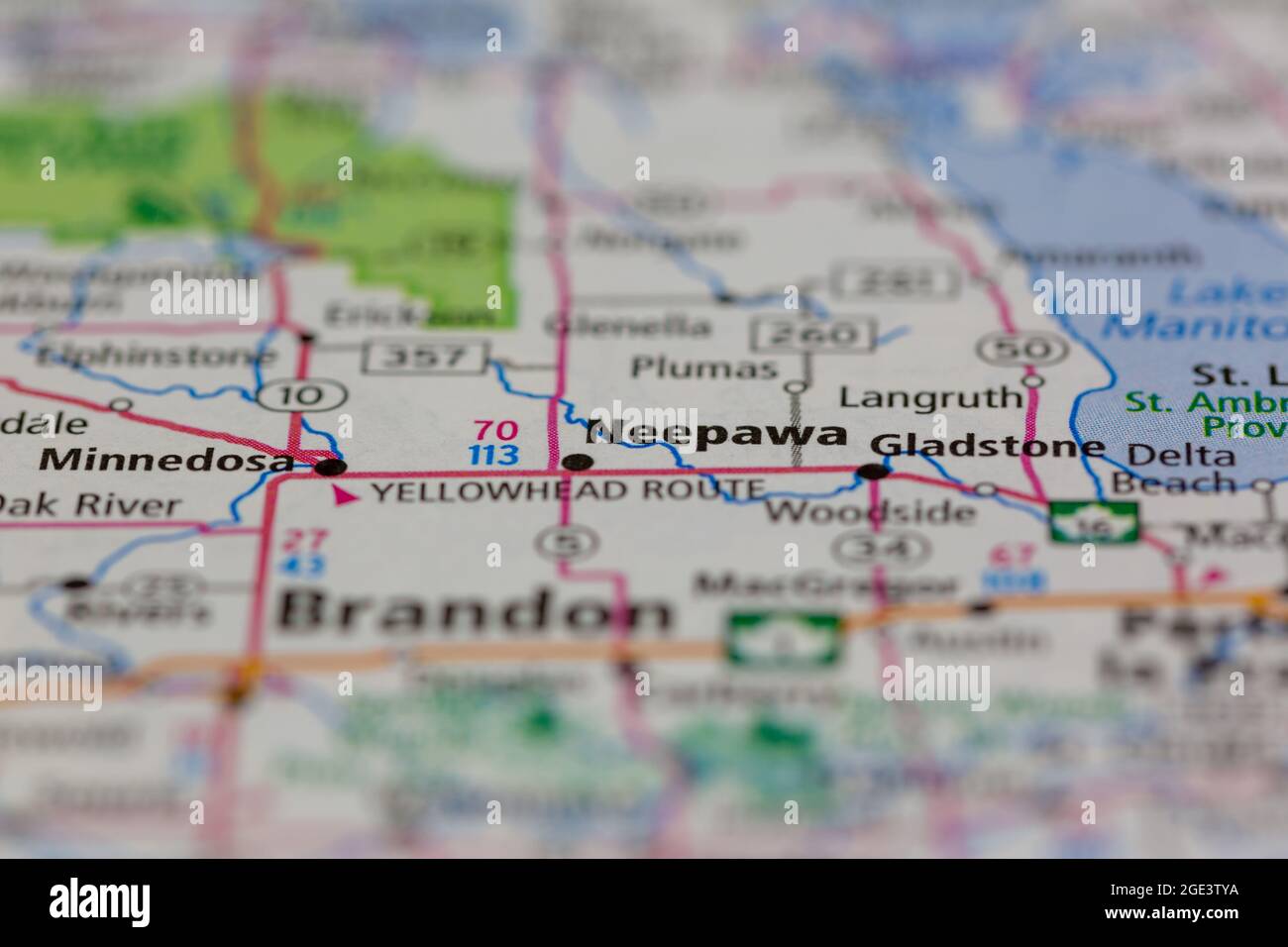Neepawa saskatchewan on a map hi-res stock photography and images - Alamy