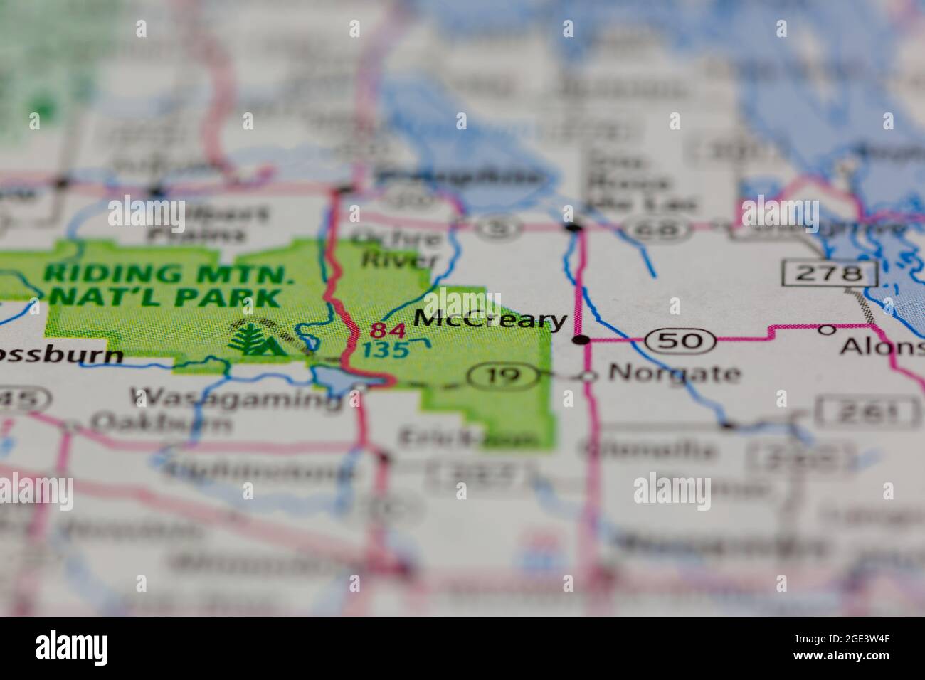 Map of mccreary hi-res stock photography and images - Alamy