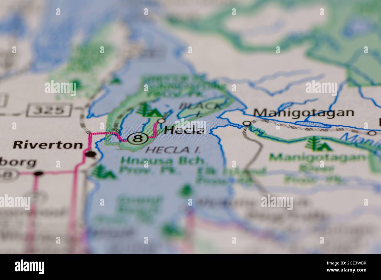 Map of hecla hi-res stock photography and images - Alamy