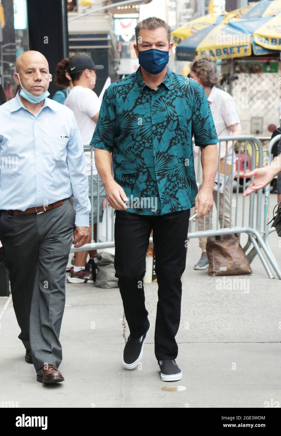 New York - NY - 20210726 Matt Damon arrives at Good Morning America ...