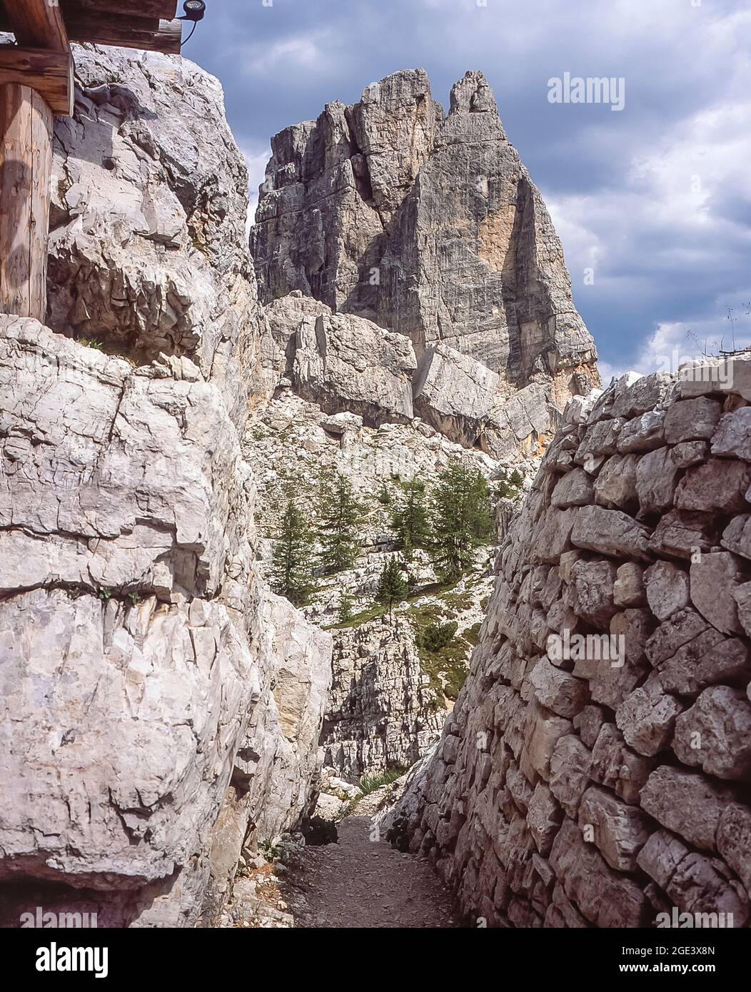 This is one of many preserved trench systems on what was the Italian ...