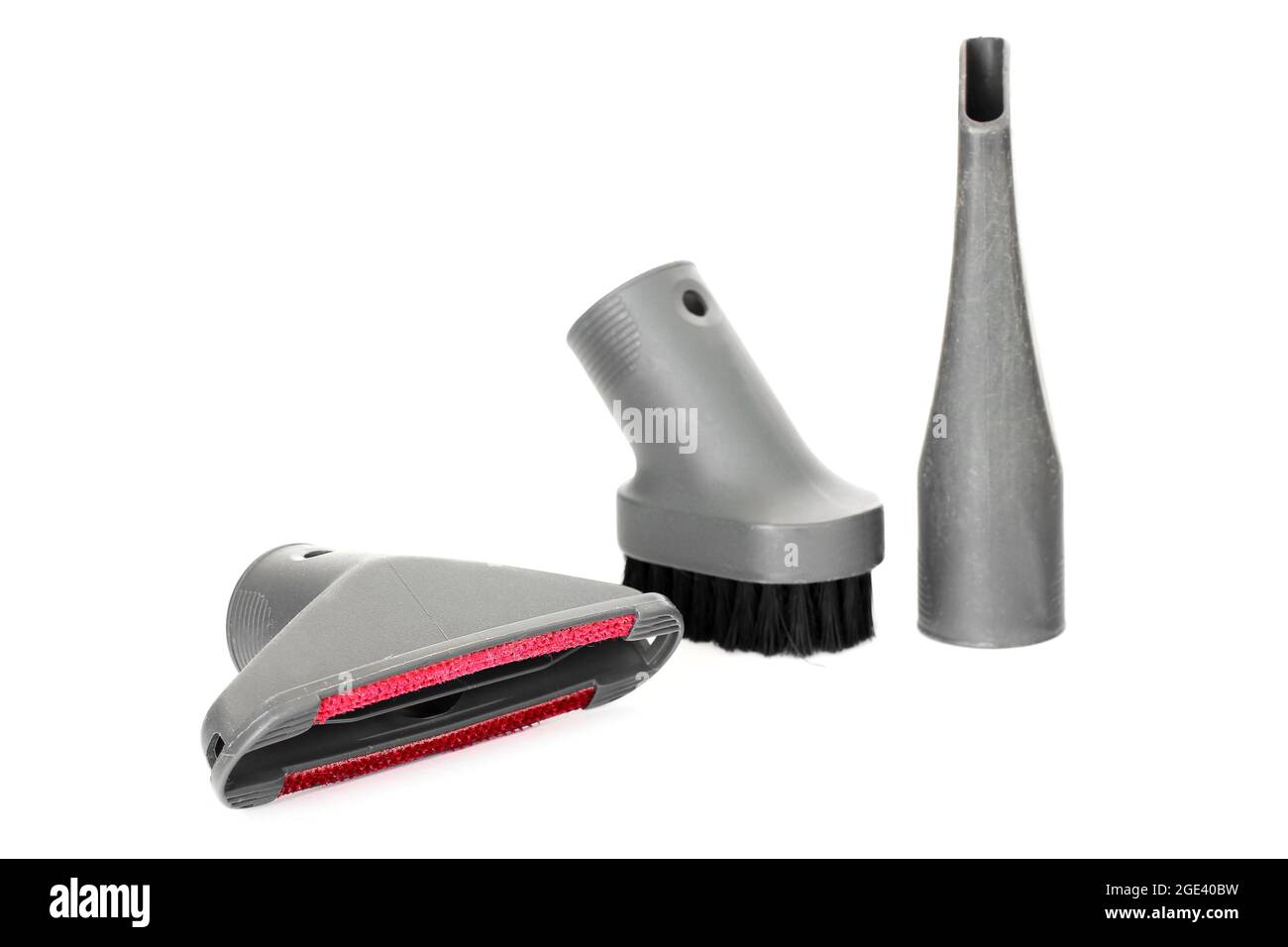 Brushes for vacuum cleaner on a white background Stock Photo - Alamy
