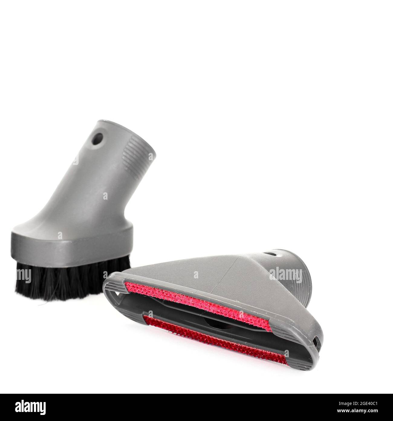 Brushes for vacuum cleaner on a white background Stock Photo - Alamy