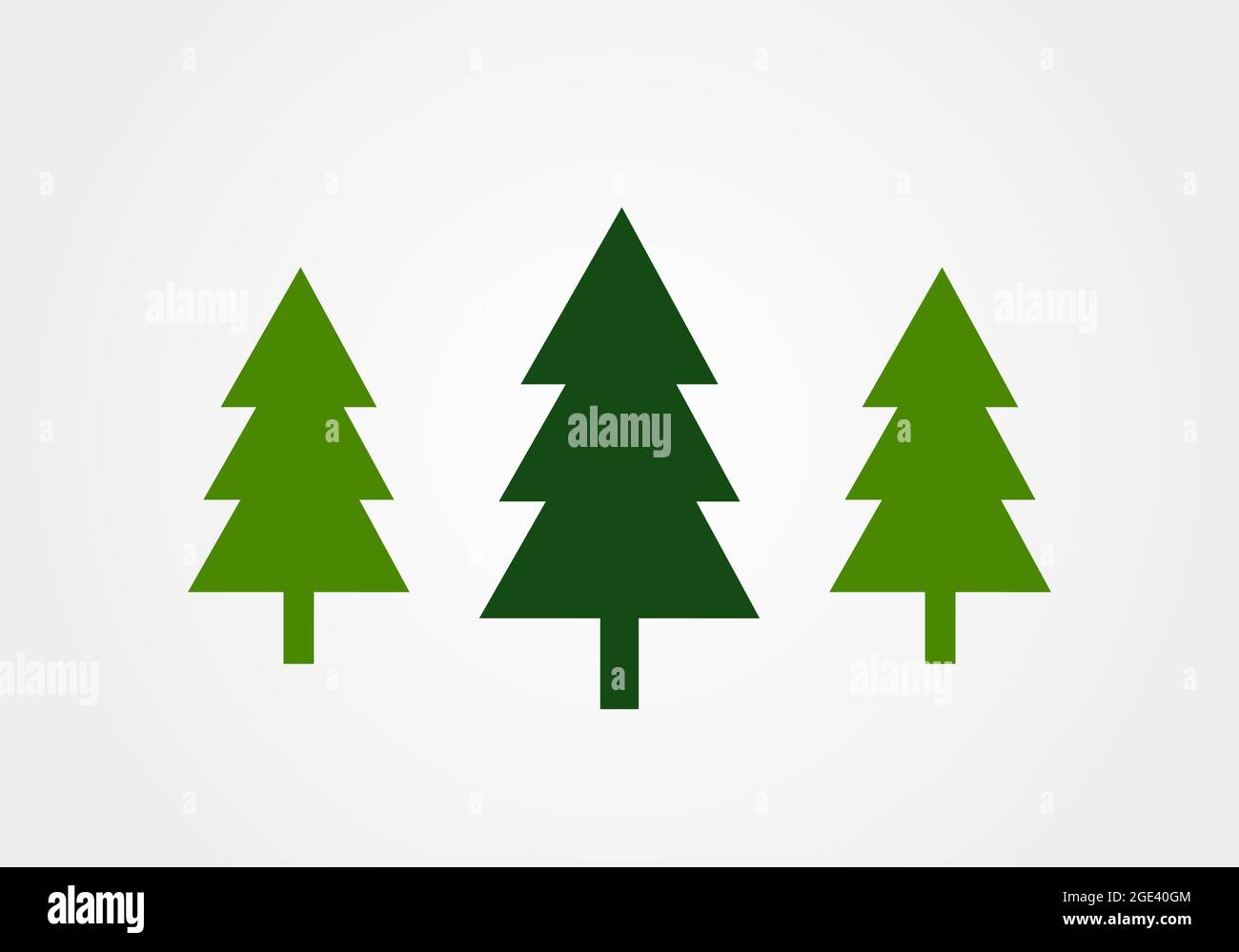 Three trees silhouette Stock Vector Images - Alamy