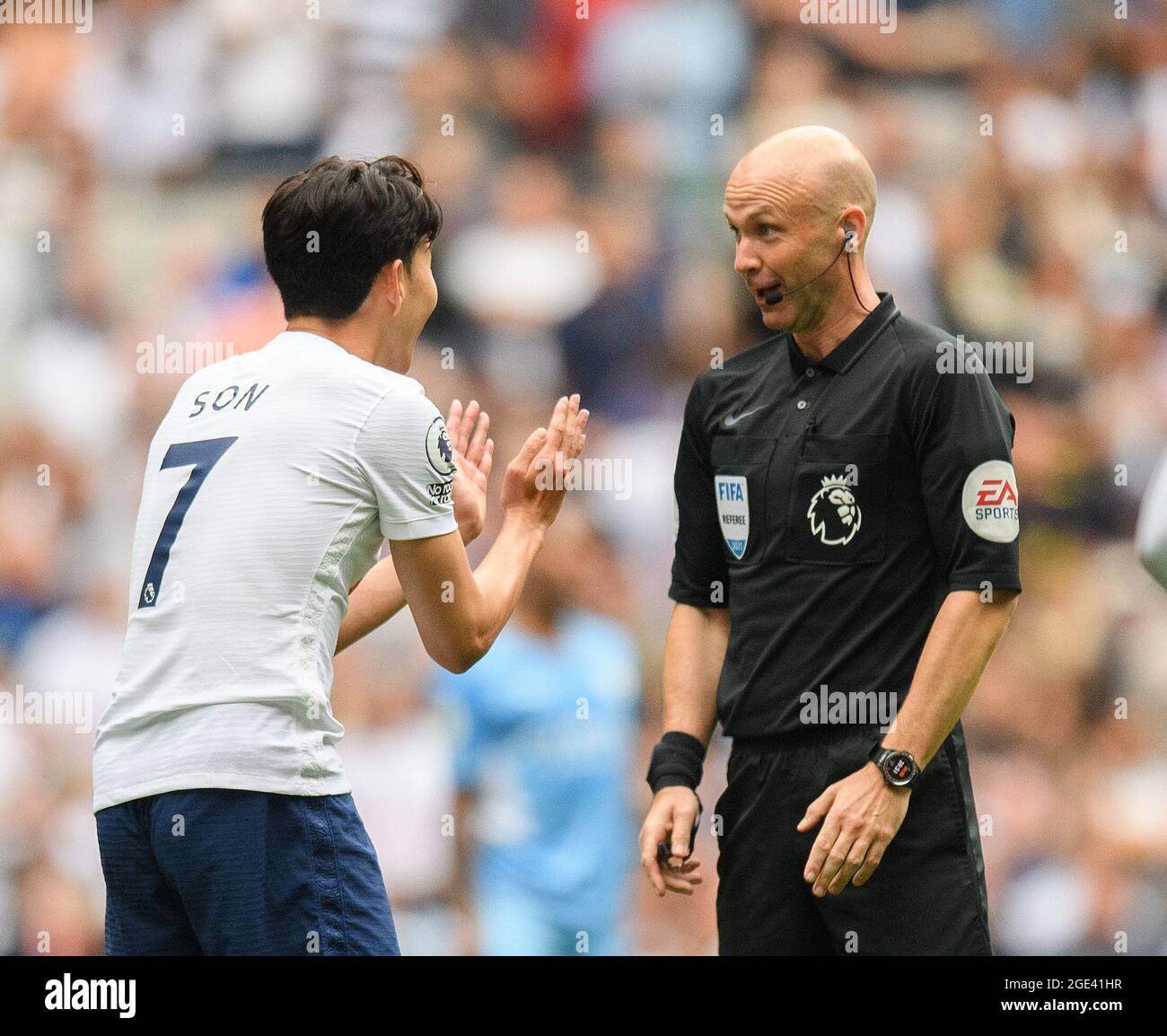 Tottenham Hotspur Stadium, London, UK. 15th Aug 2021. Son Heung Min ...