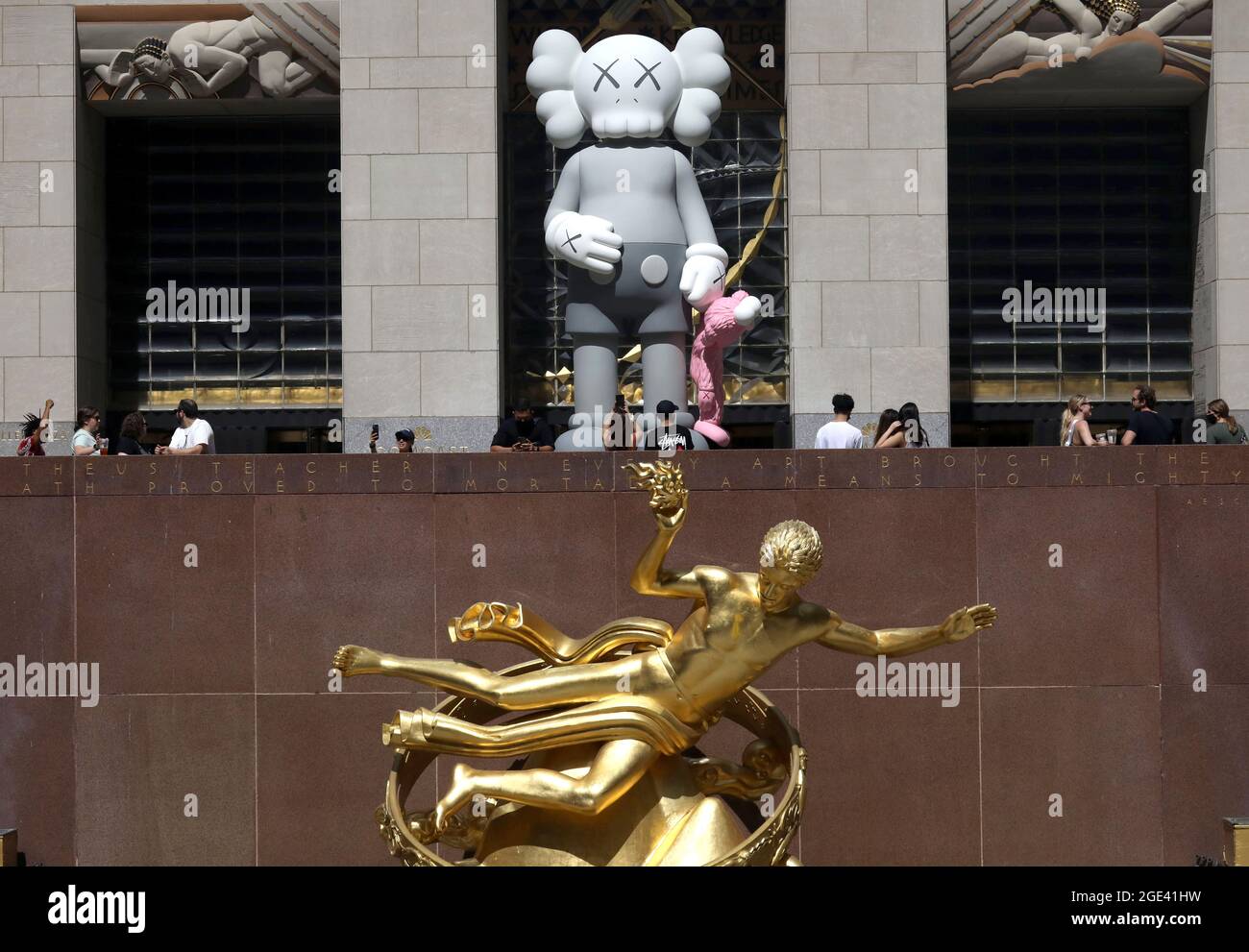 August 16, 2021, New York, New York, USA: A view of the new 18-foot ...