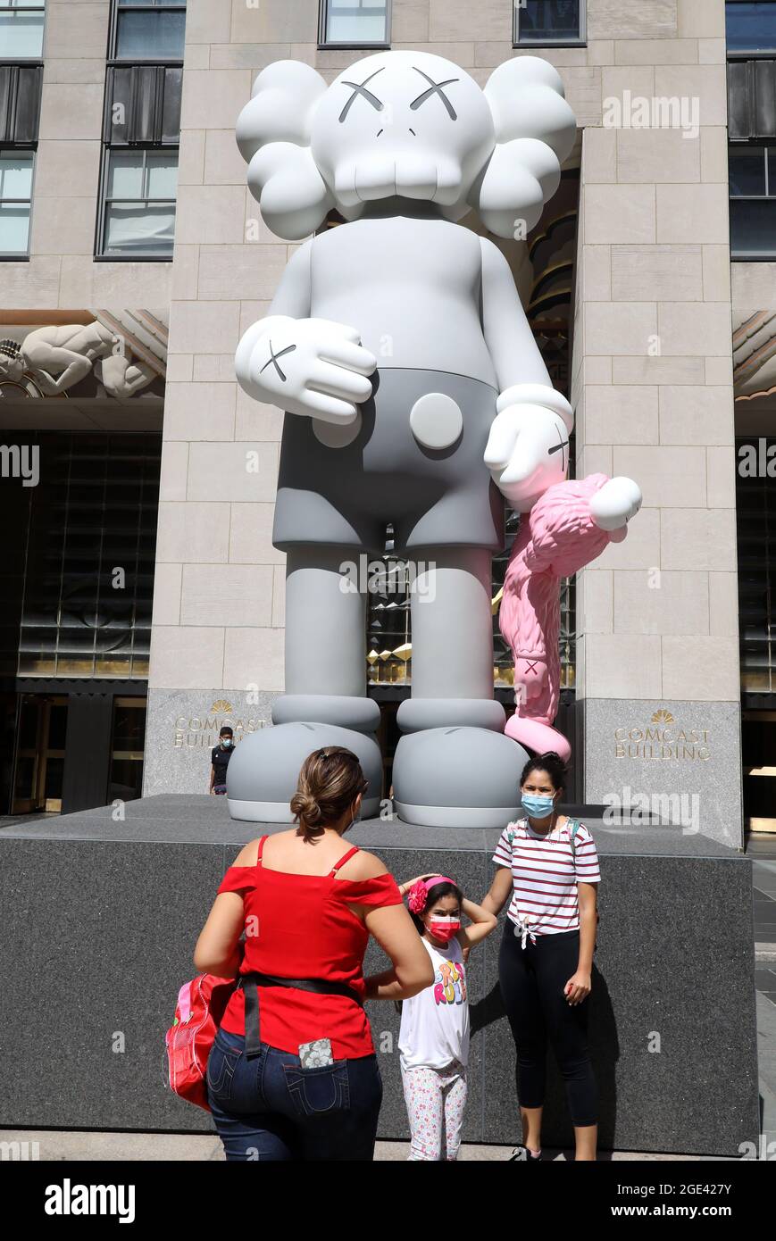 New York, New York, USA. 16th Aug, 2021. A view of the new 18-foot tall ...