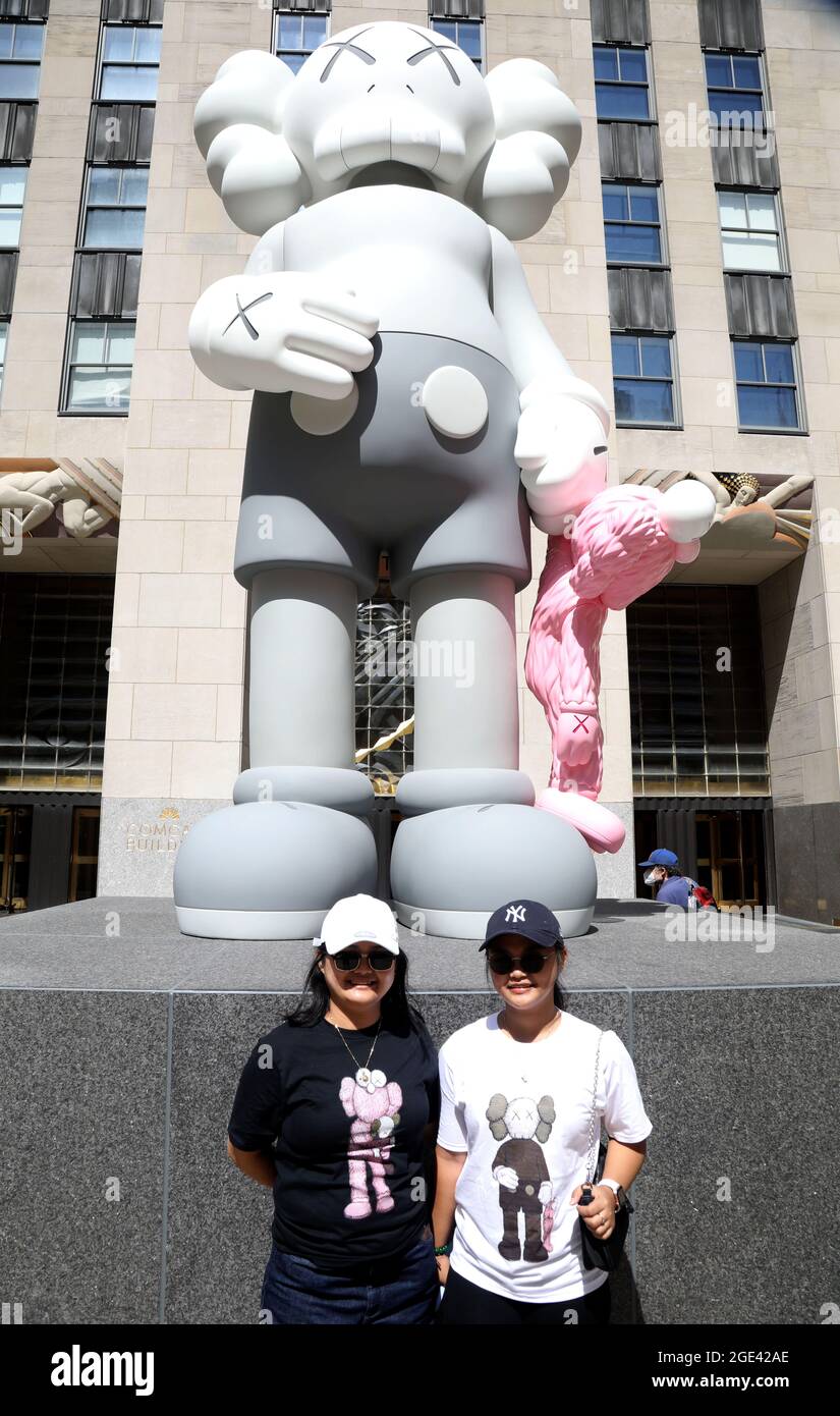 New York, New York, USA. 16th Aug, 2021. A view of the new 18-foot tall ...