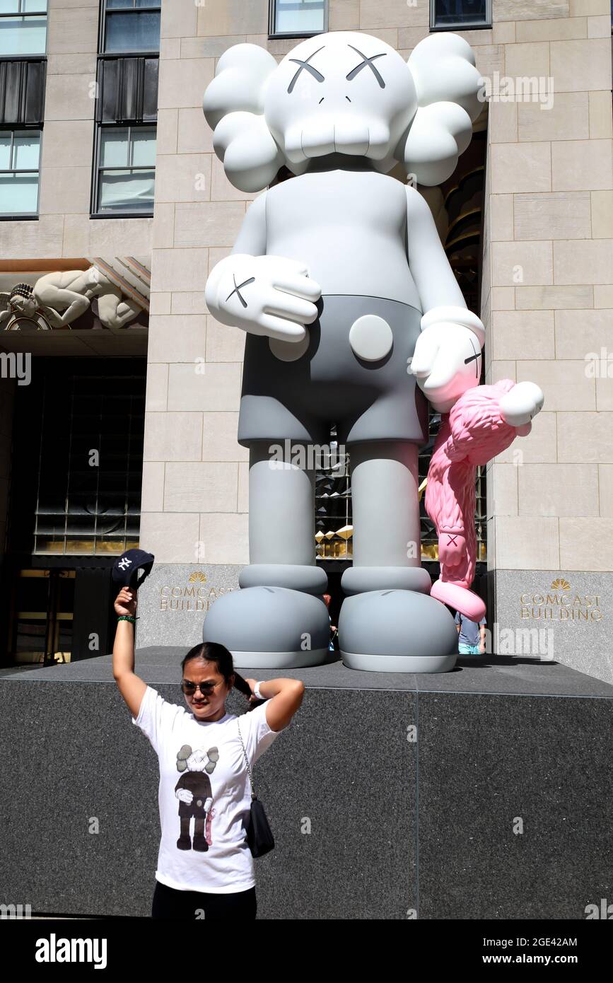 New York, New York, USA. 16th Aug, 2021. A view of the new 18-foot tall ...