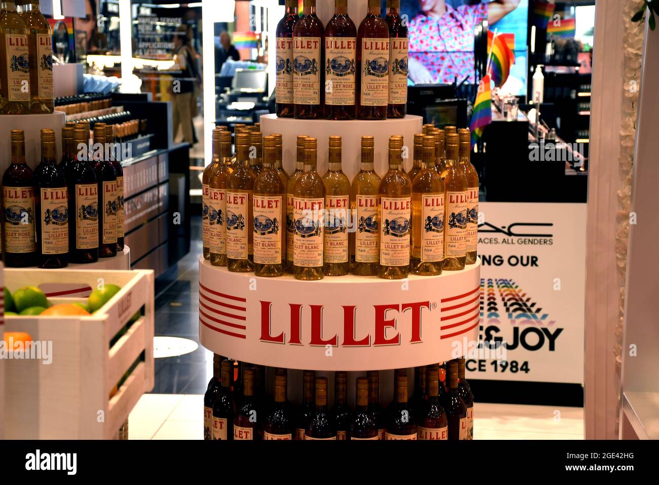 Copenhagen, Denmark., 16.August 2021,French lillet 50% lillet and 50% ...