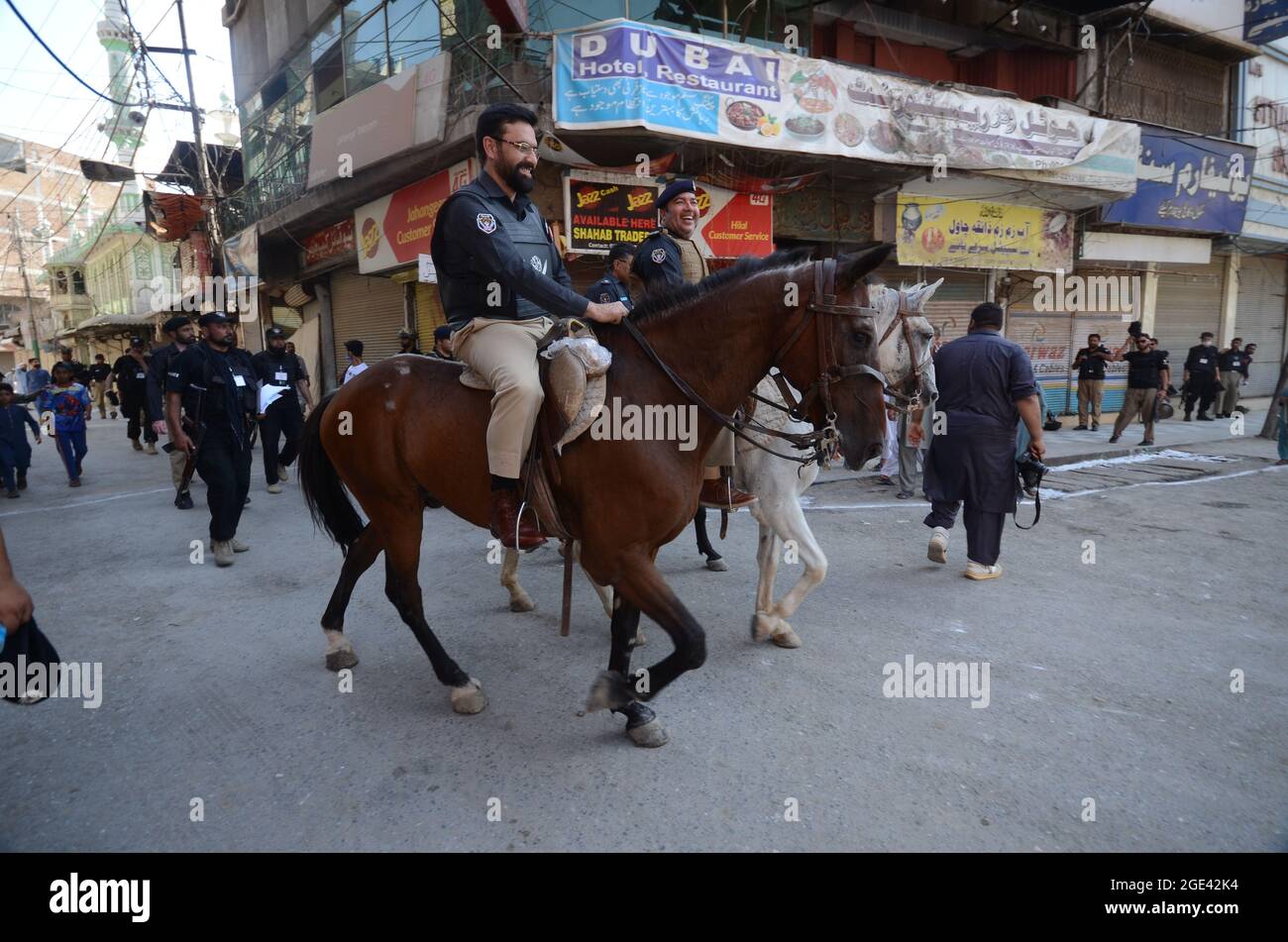 Peshawar, Pakistan. 16th Aug, 2021. Shiite Muslims attend Muharram ...