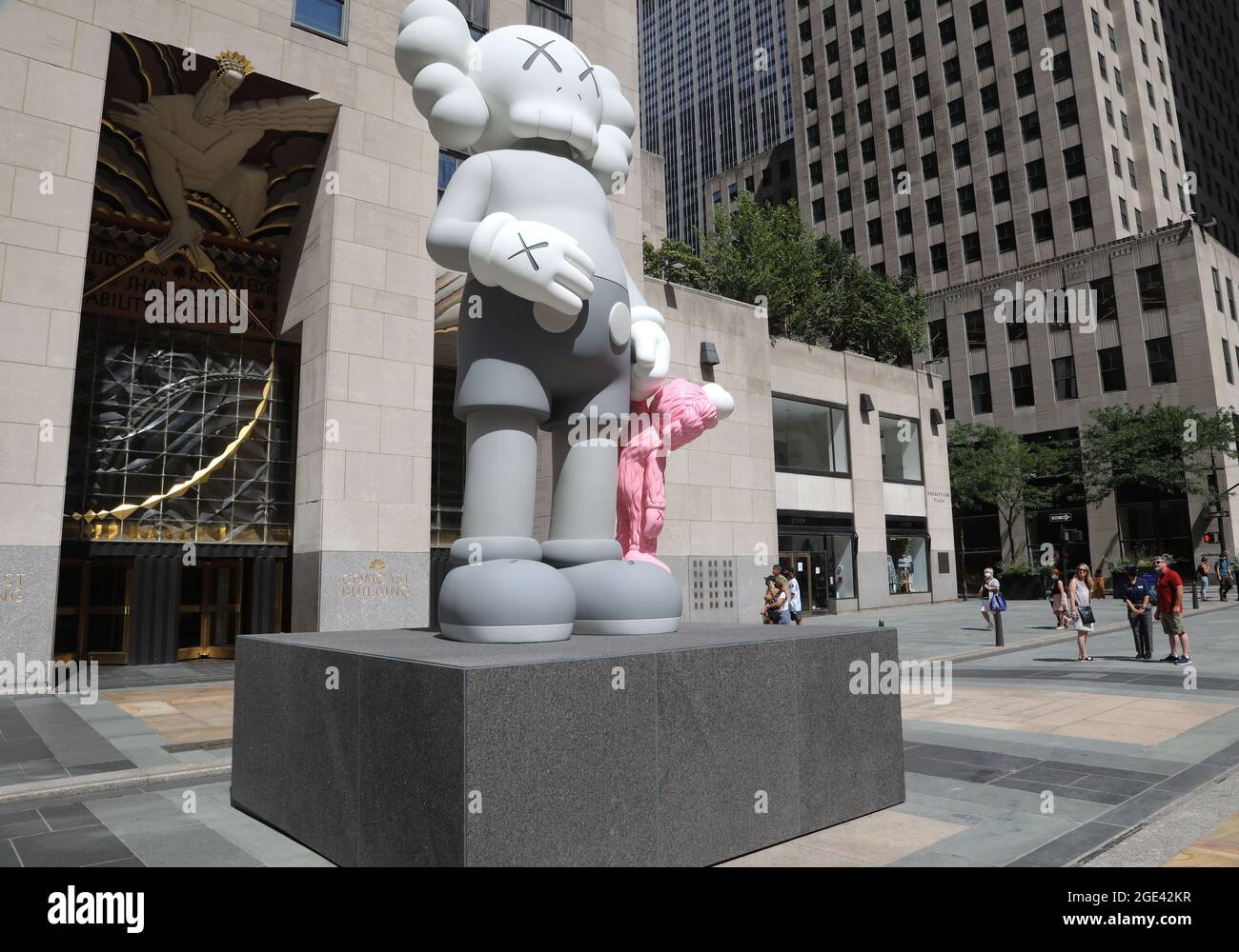 New York, New York, USA. 16th Aug, 2021. A view of the new 18-foot tall ...