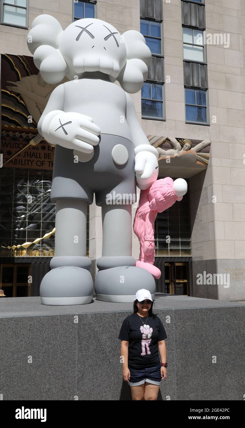 New York, New York, USA. 16th Aug, 2021. A view of the new 18-foot tall ...