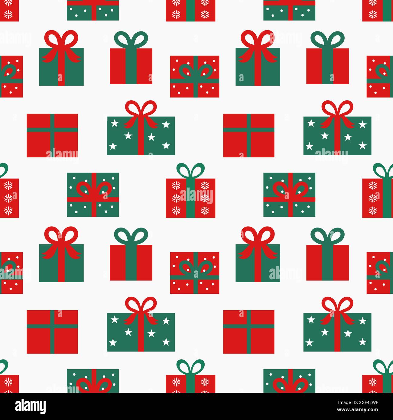 Christmas presents seamless pattern. Vector illustration Stock Vector ...
