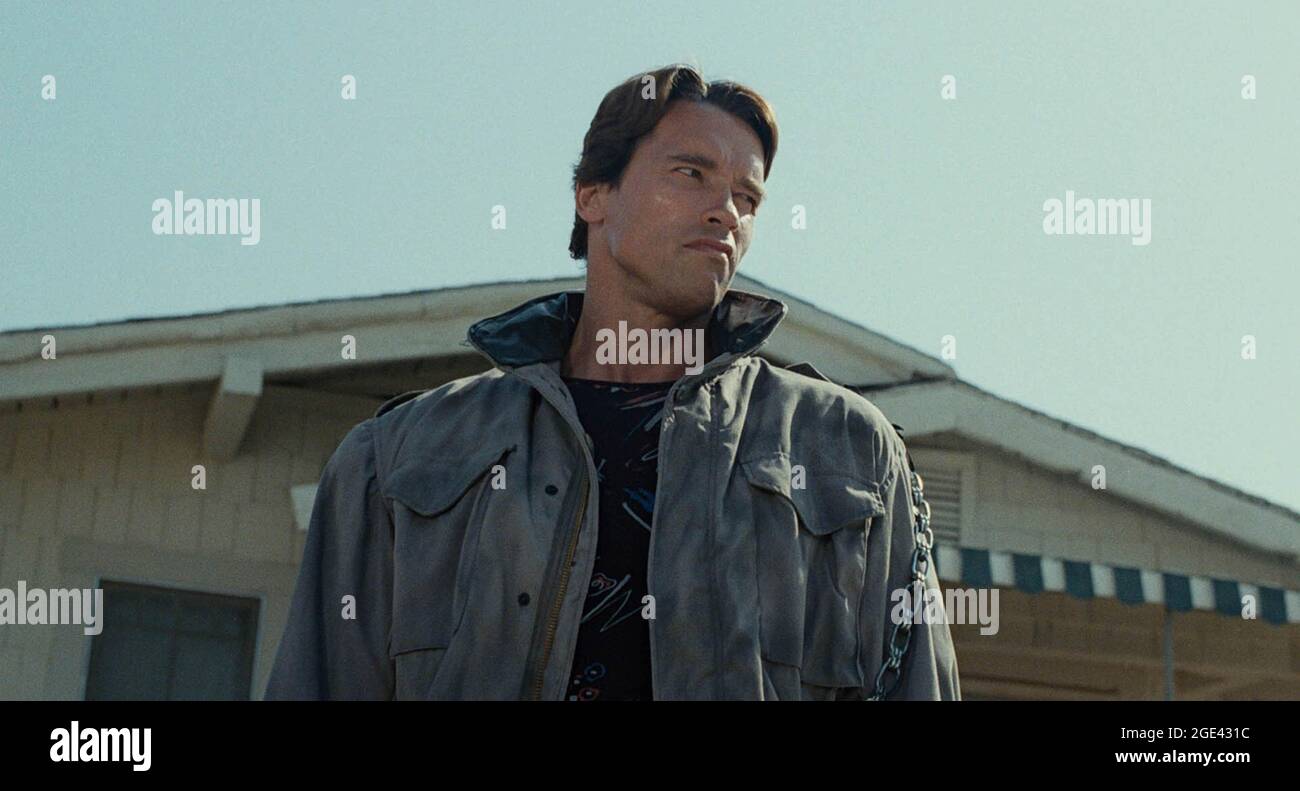 Los Angeles.CA.USA. Arnold Schwarzenegger as the killer cyborg in a ...
