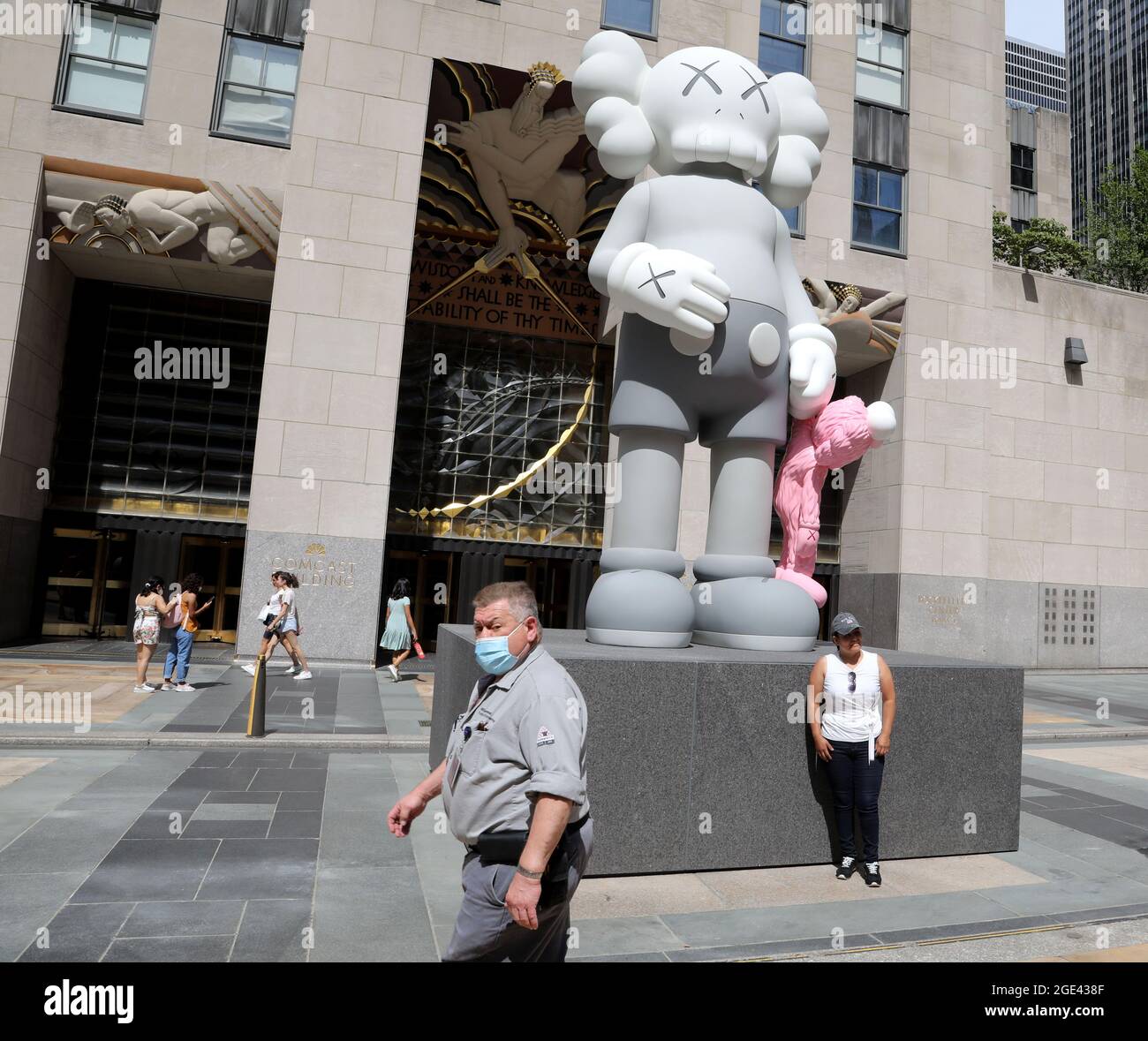New York, New York, USA. 16th Aug, 2021. A view of the new 18-foot tall ...
