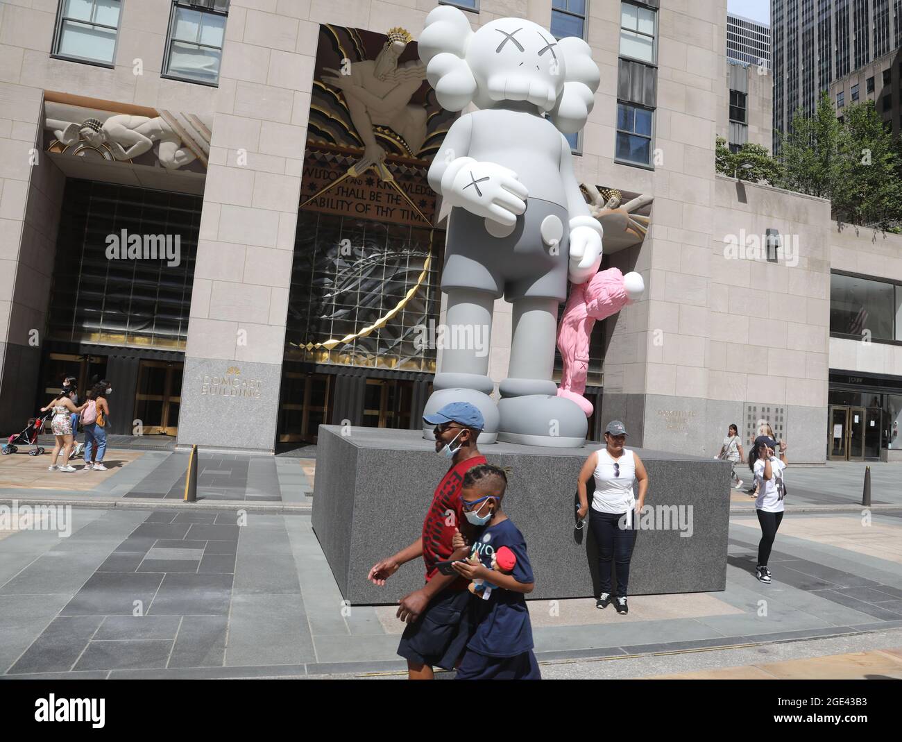 New York, New York, USA. 16th Aug, 2021. A view of the new 18-foot tall ...