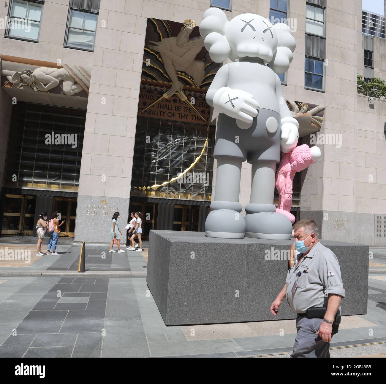New York, New York, USA. 16th Aug, 2021. A view of the new 18-foot tall ...