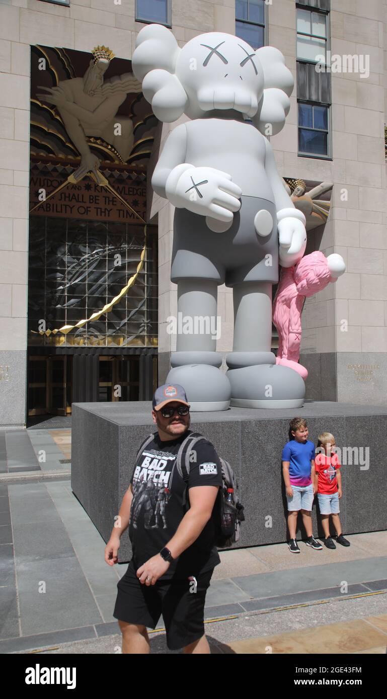 New York, New York, USA. 16th Aug, 2021. A view of the new 18-foot tall ...