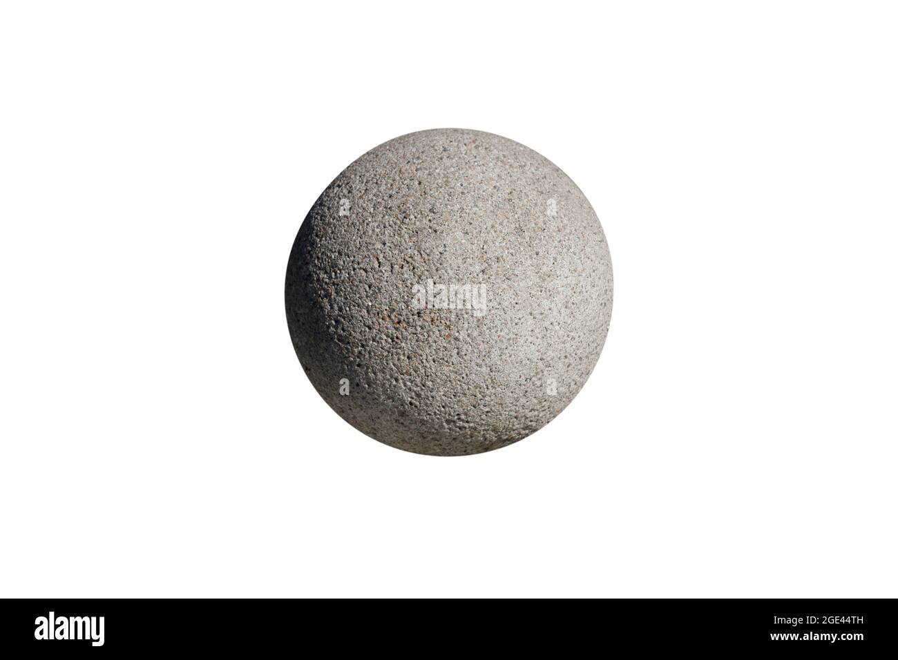 gray stone ball isolated on white background. High quality photo Stock ...