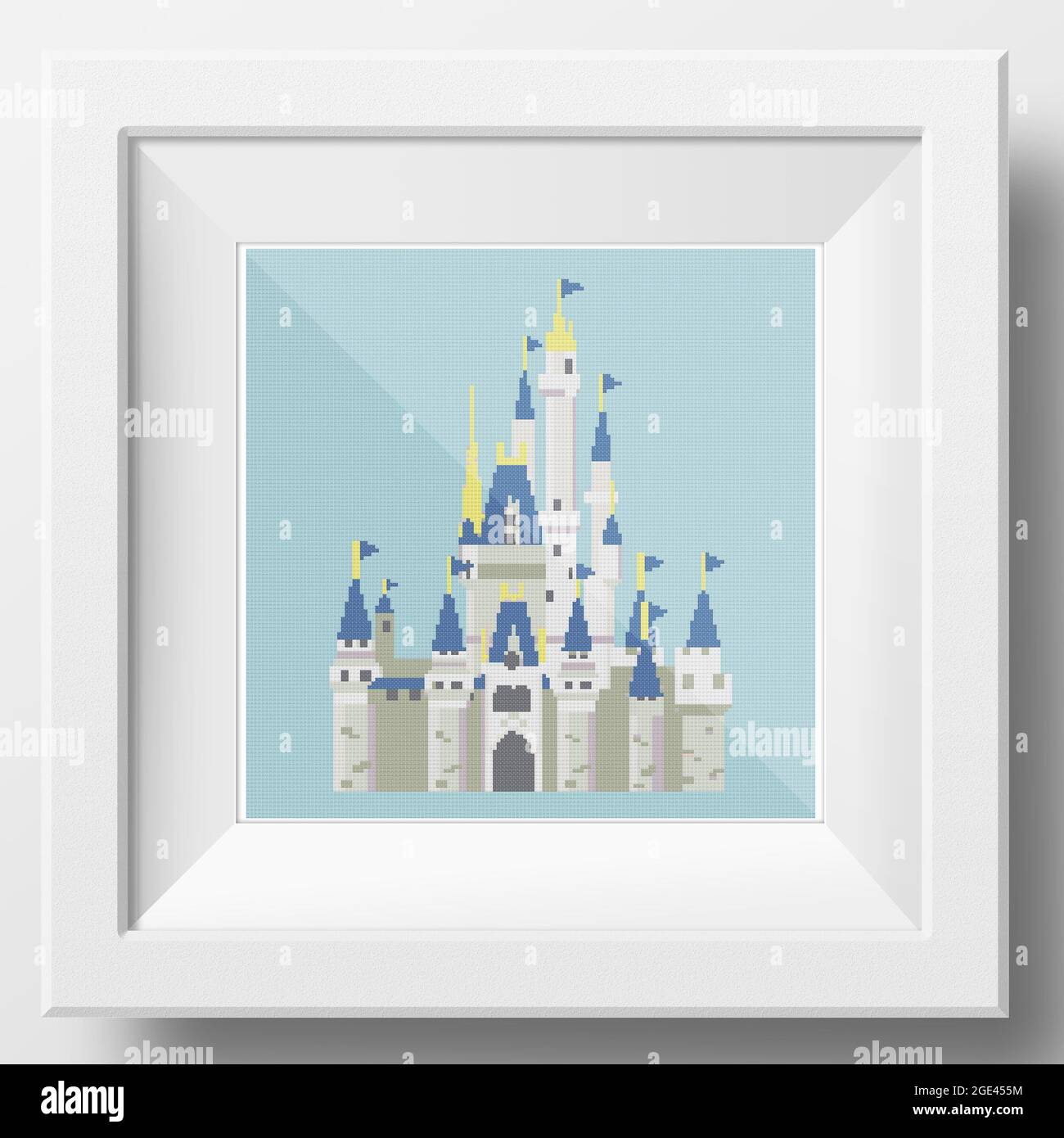 Magic Cute fairy-tale castle. Magic fantasy castle. Illustration of ...