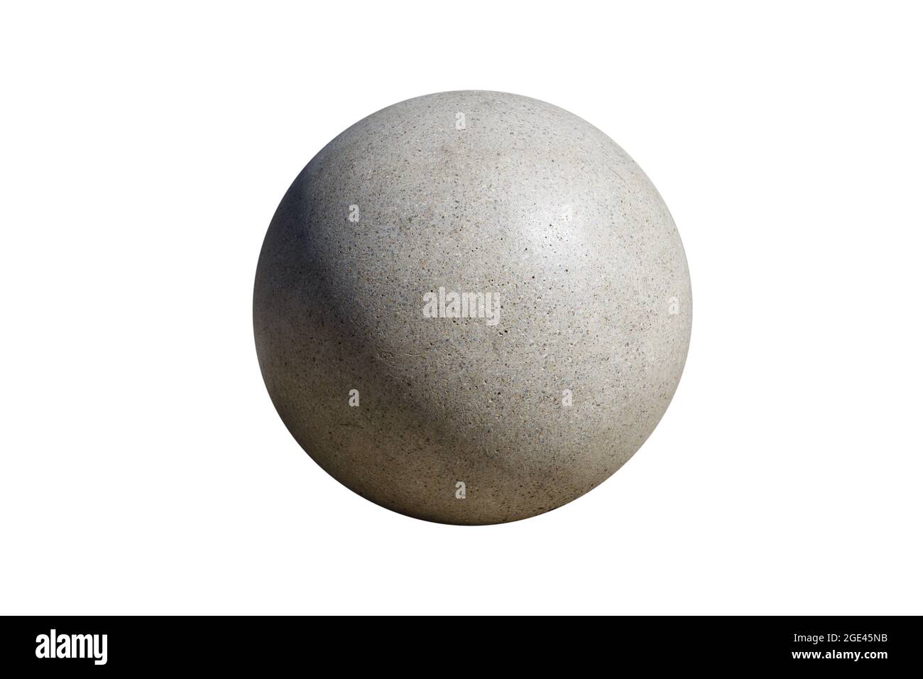 gray stone ball isolated on white background. High quality photo Stock ...
