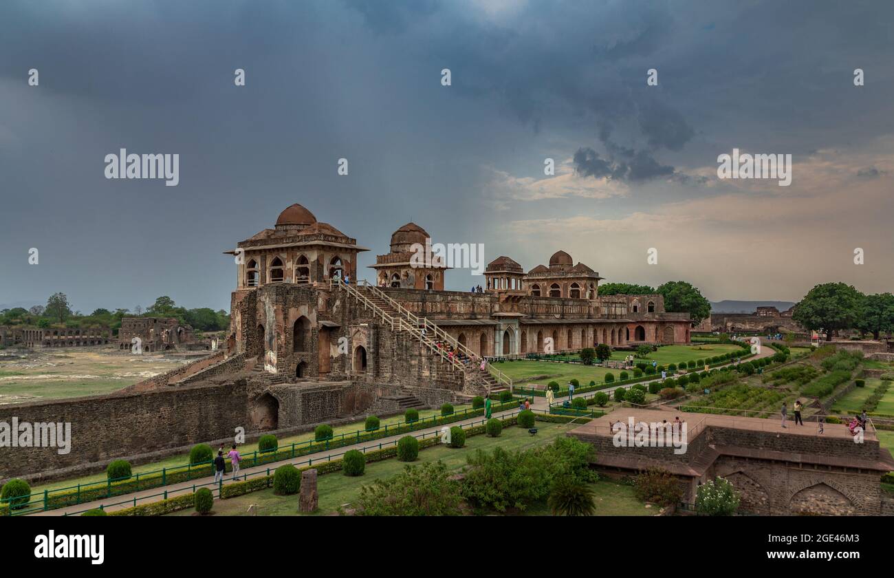 Jahaz Mahal royal complex, Mandu, Madhya Pradesh, India Stock Photo - Alamy