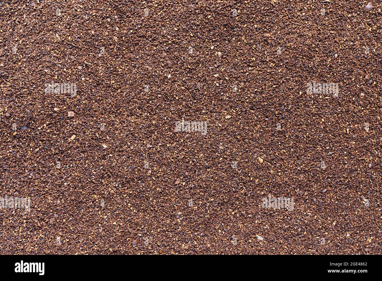 Top view closeup of a Coffee grounds texture pattern background ...
