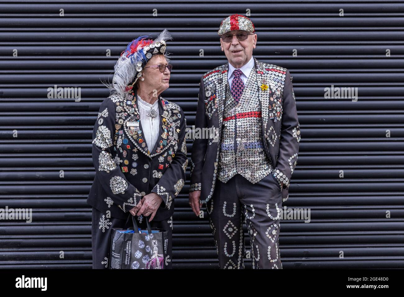 Bob Paice and Doreen Golding, Members of The London Pearly King and ...